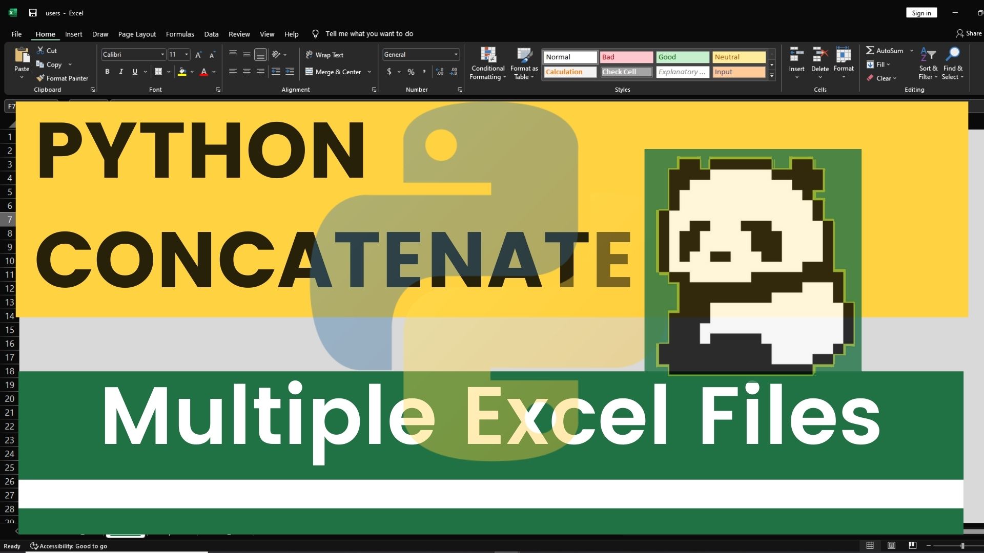 Use Python To Concatenate Excel Files Python In Office