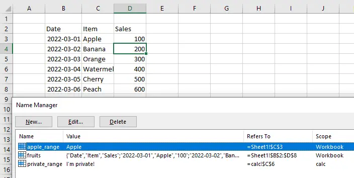 How To Work With Excel Named Range In Python Python In Office
